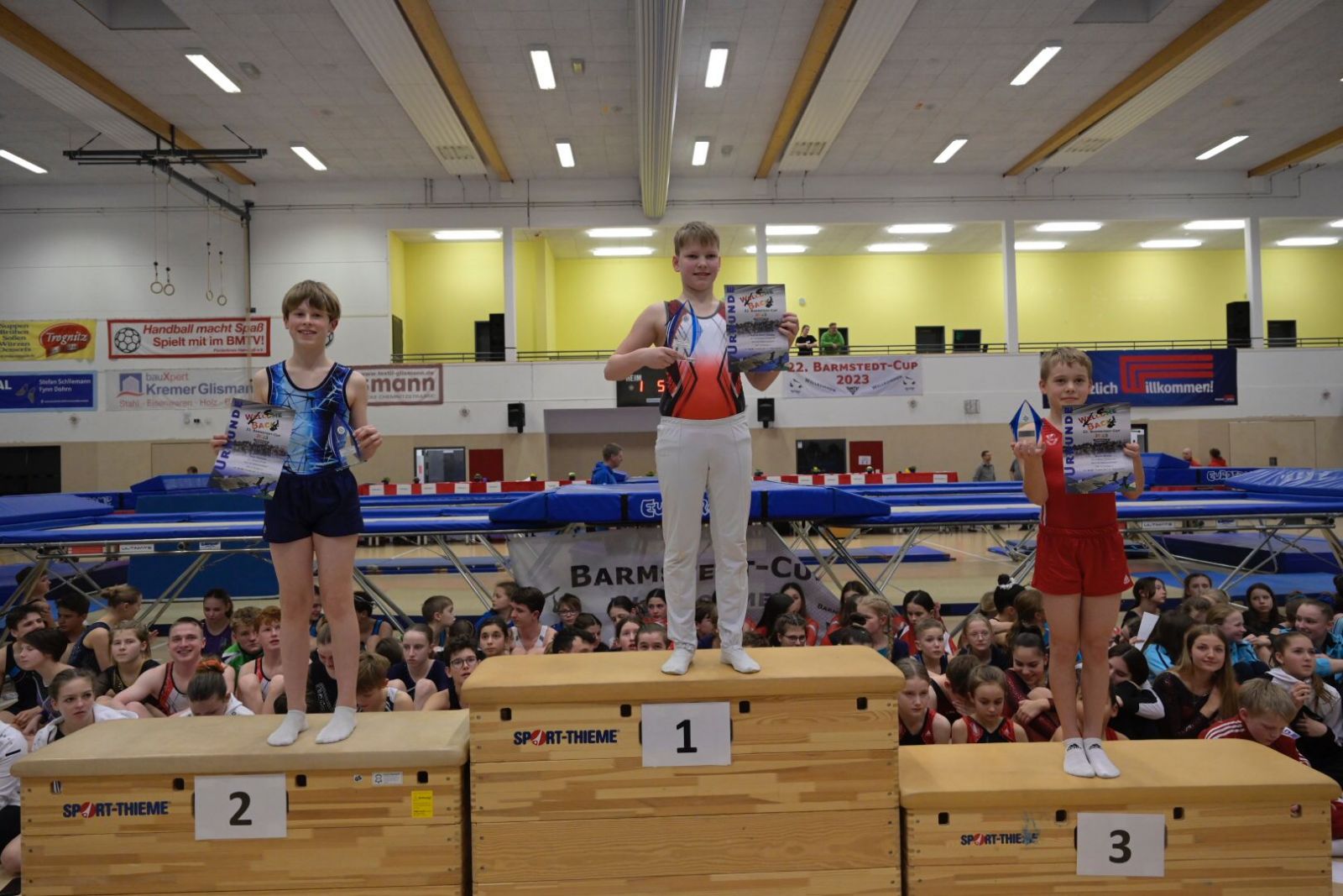 Sparta vlamt op 22e internationale Barmstedt-cup Trampoline